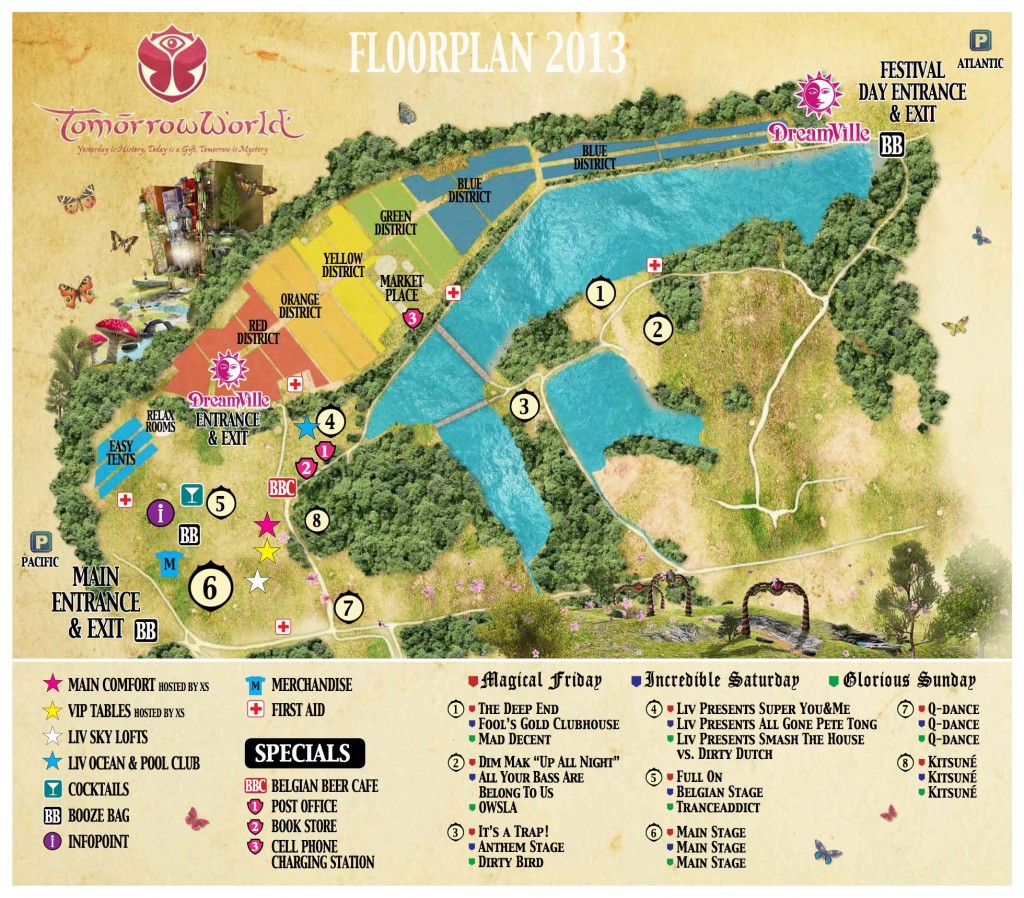TomorrowWorld day-by-day stage schedule, festival map released ...