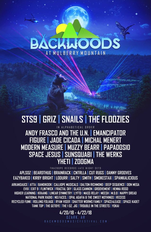 Backwoods reveals full lineup for 2018 festival at Mulberry Mountain ...