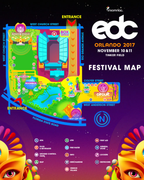 EDC Orlando reveals map with new and expanded festival layout ...