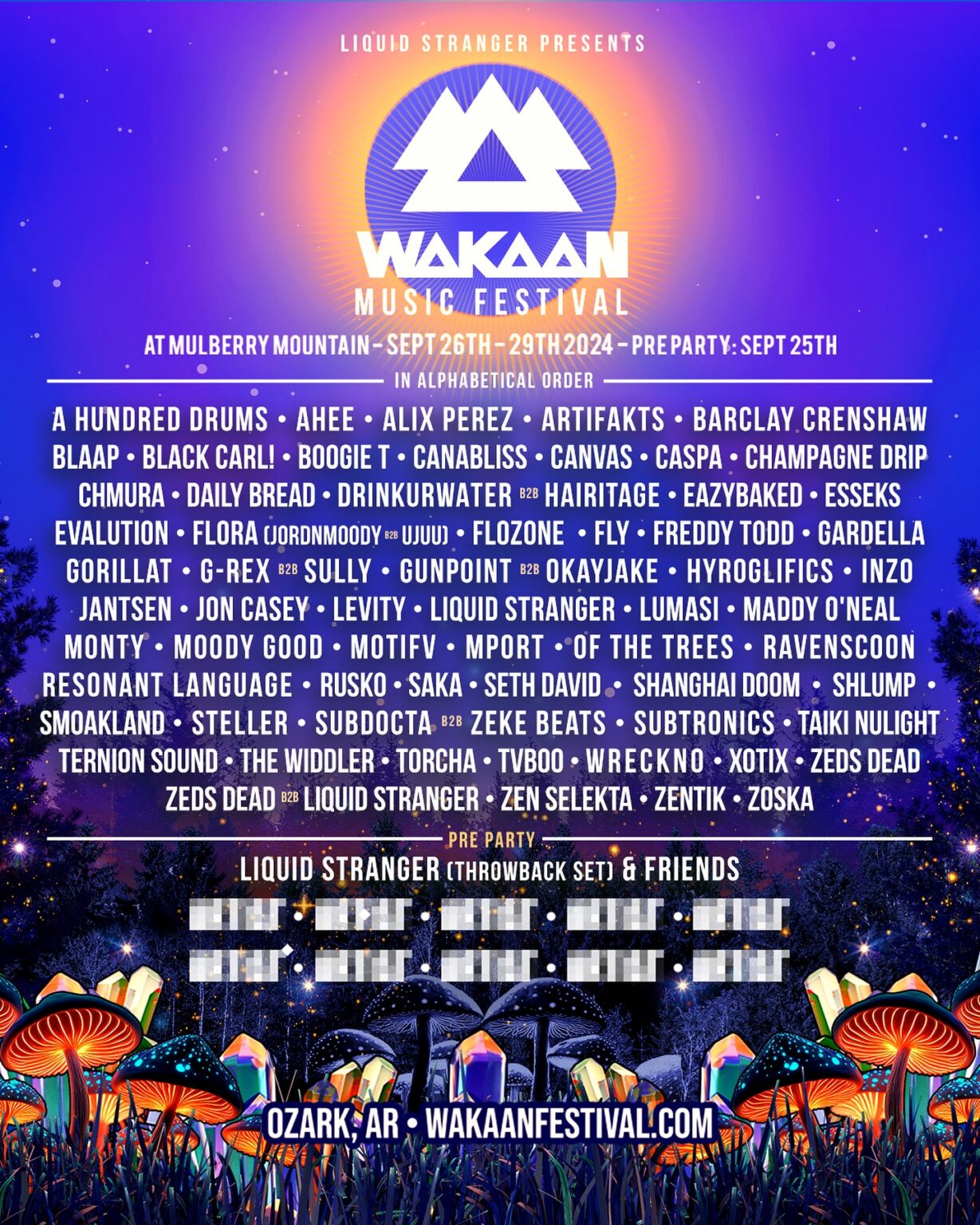 Wakaan Music Festival reveals 2024 lineup – Electronic Midwest