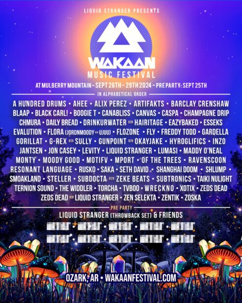 Wakaan Music Festival reveals 2024 lineup – Electronic Midwest