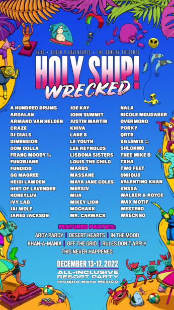 Holy Ship Wrecked reveals 2022 dates, location, lineup – Electronic Midwest