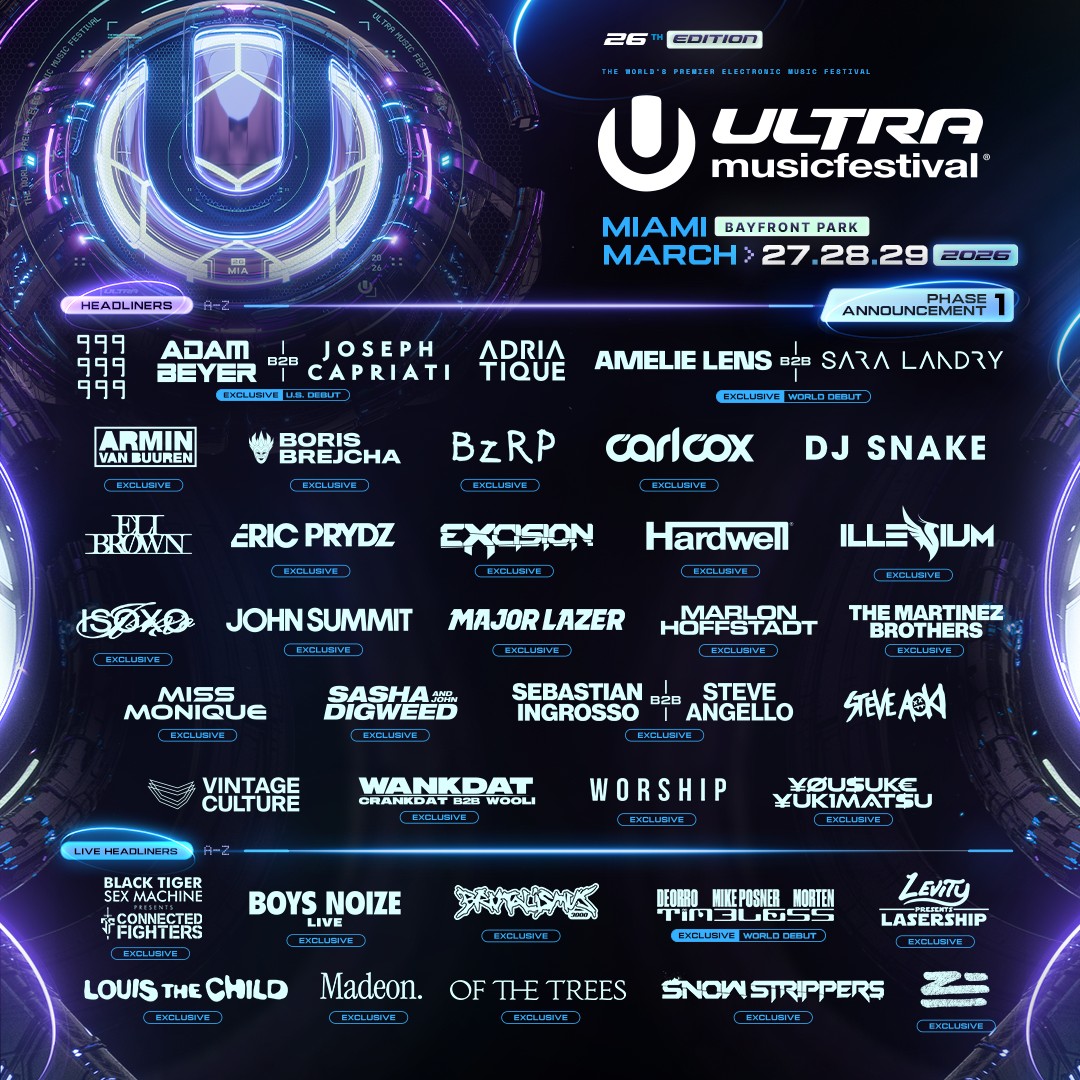 Festival: Ultra Music Festival – Miami, Fla. tickets and lineup on Mar ...