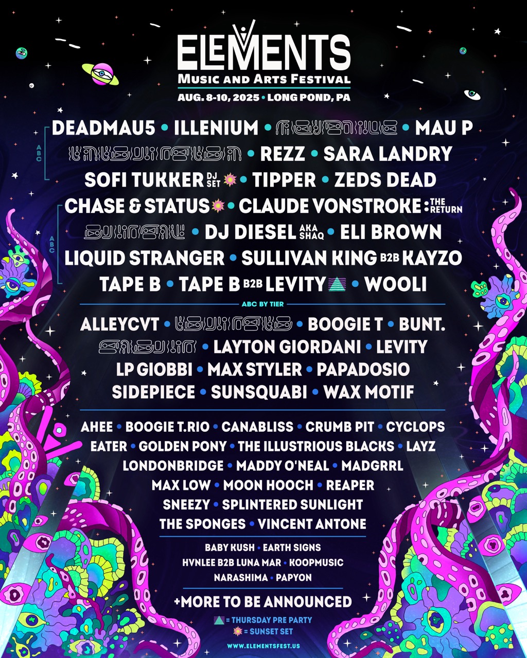 Elements Festival reveals 2025 lineup – Electronic Midwest