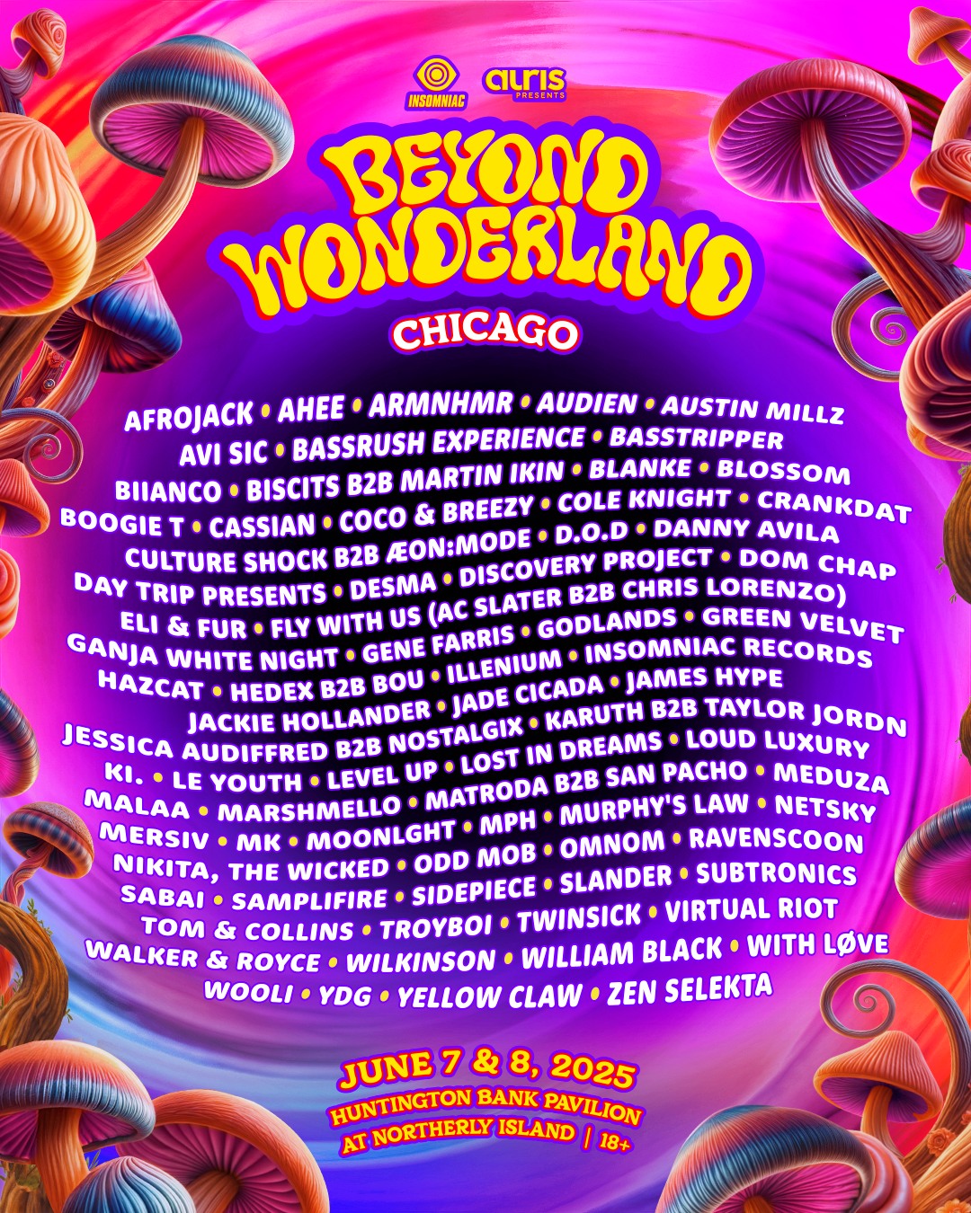 Beyond Wonderland Chicago reveals 2025 lineup – Electronic Midwest